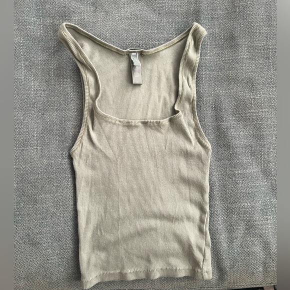 SKIMS | Tops | Skims Cotton Ribbed Tank | Poshmark